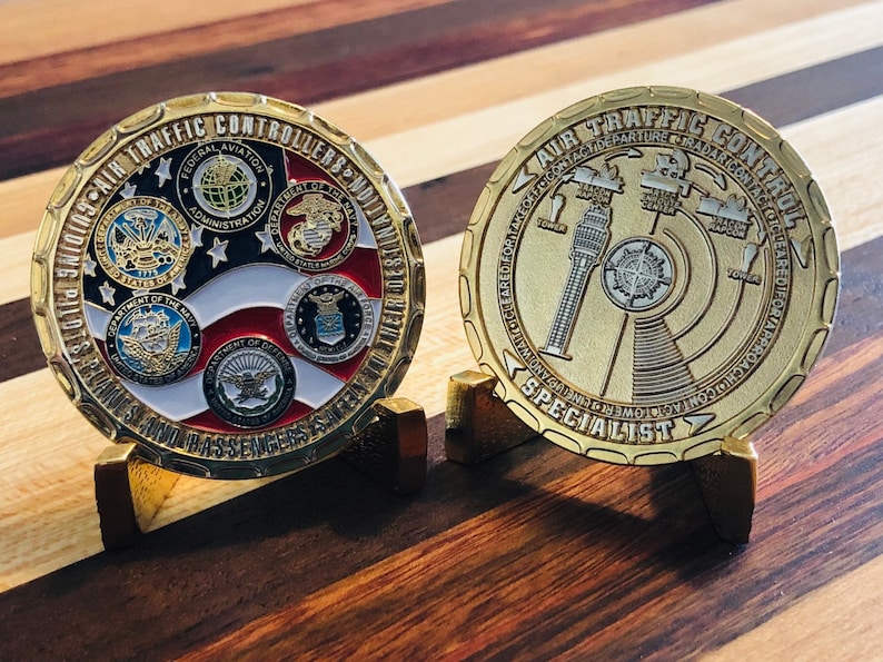 Air Traffic Control ATC Challenge Coin Controller Tower Radar RAPCON ...