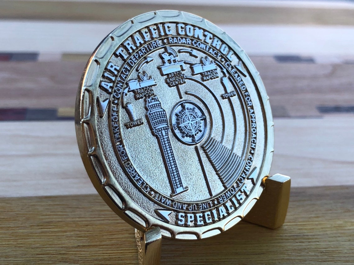 Air Traffic Control ATC Challenge Coin Controller Tower Radar RAPCON ...