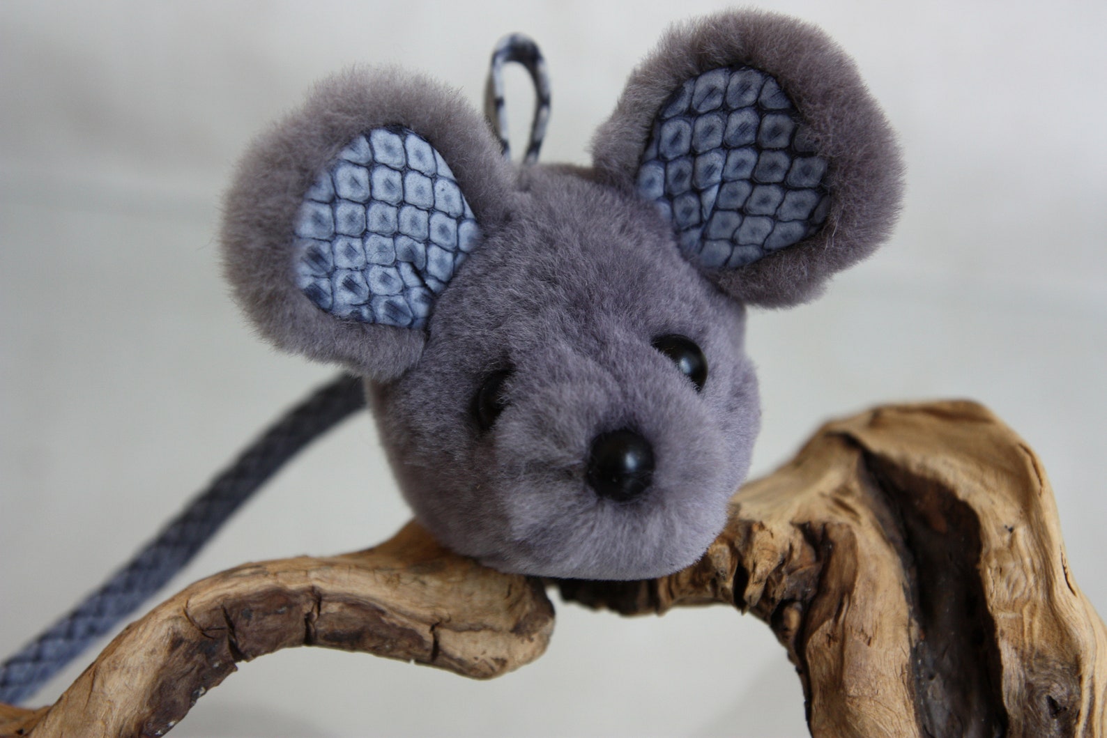 Keychain Mink Mouse Size М Natural Sheared Mink Fur Genuine - Etsy