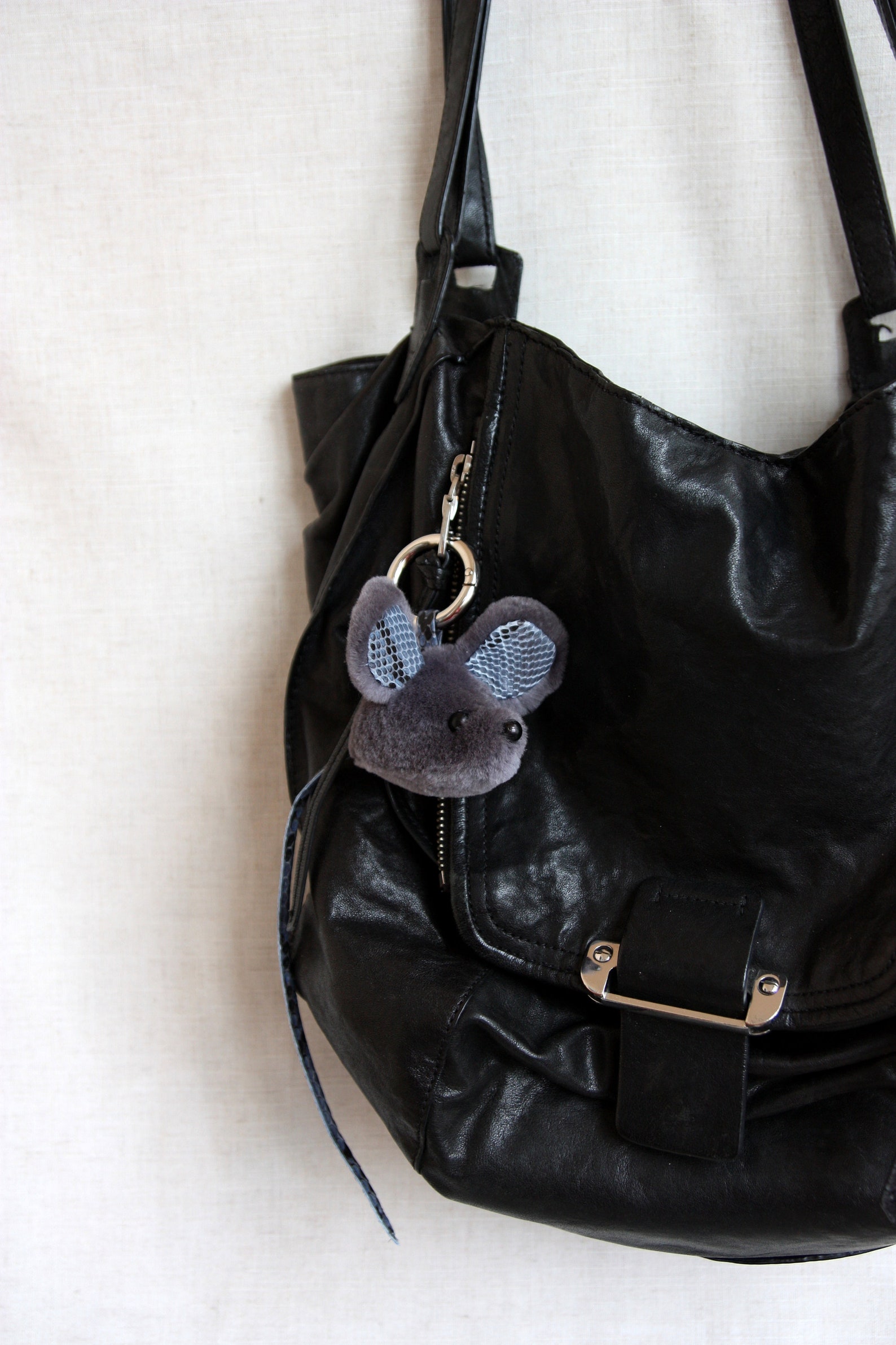 Keychain Mink Mouse Size М Natural Sheared Mink Fur Genuine - Etsy