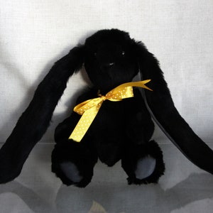 Rabbit from natural sheared mink fur. Gray hare. A toy of real | Etsy