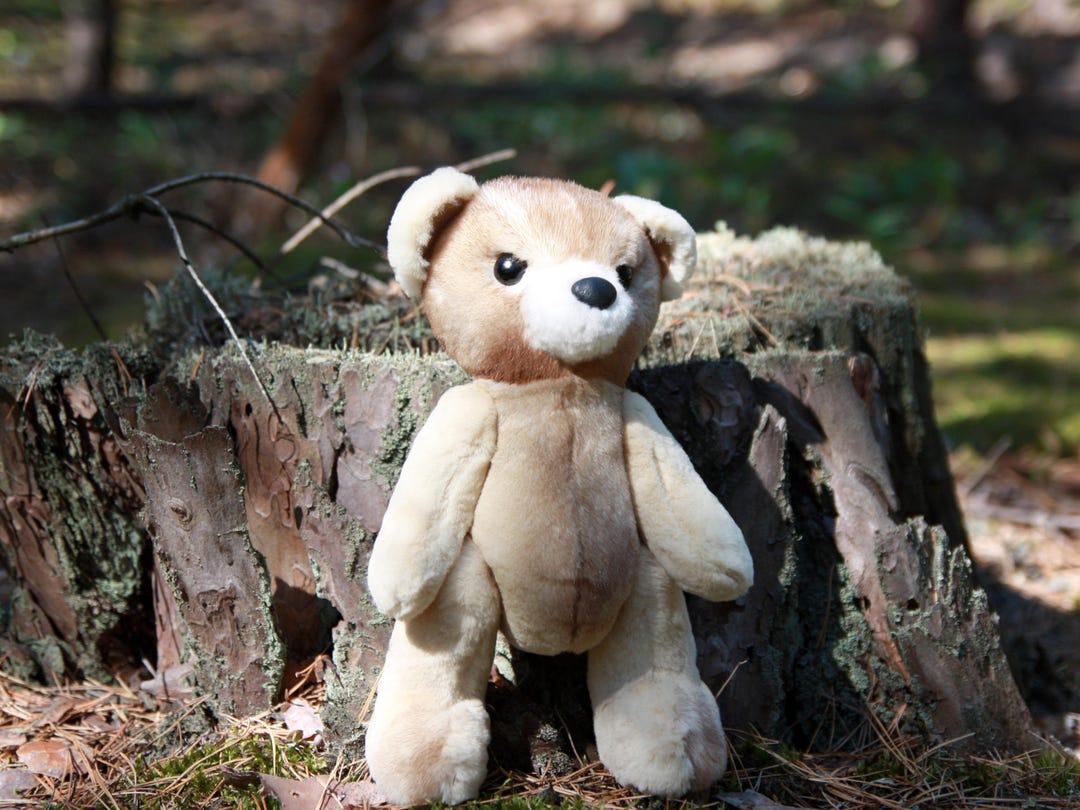 Bear From Natural Sheared Mink Fur, Light Beige Bear, Teddy Bear, A Toy ...
