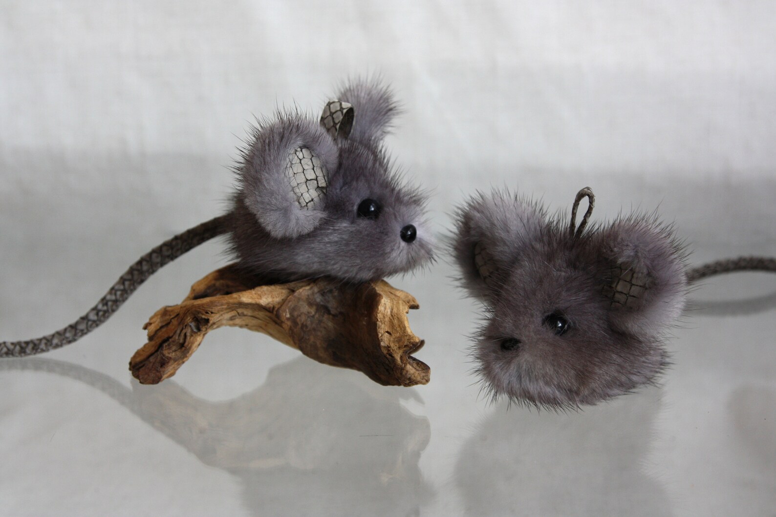 Keychain Mink Mouse Size М Natural Mink Fur Genuine Leather - Etsy