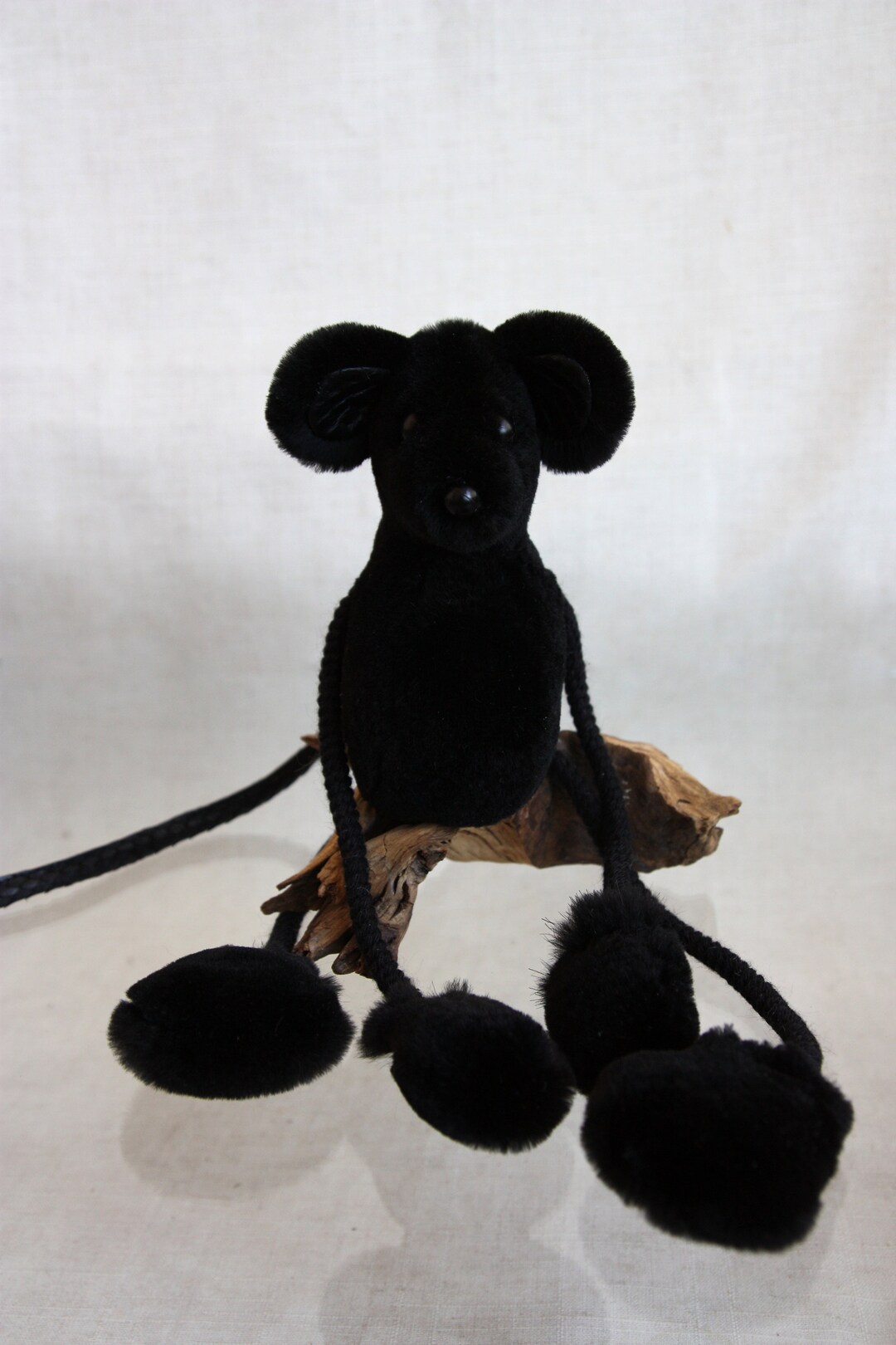 Furry Mouse Dangle Legs Keychain on a Bag Backpack Keys or - Etsy