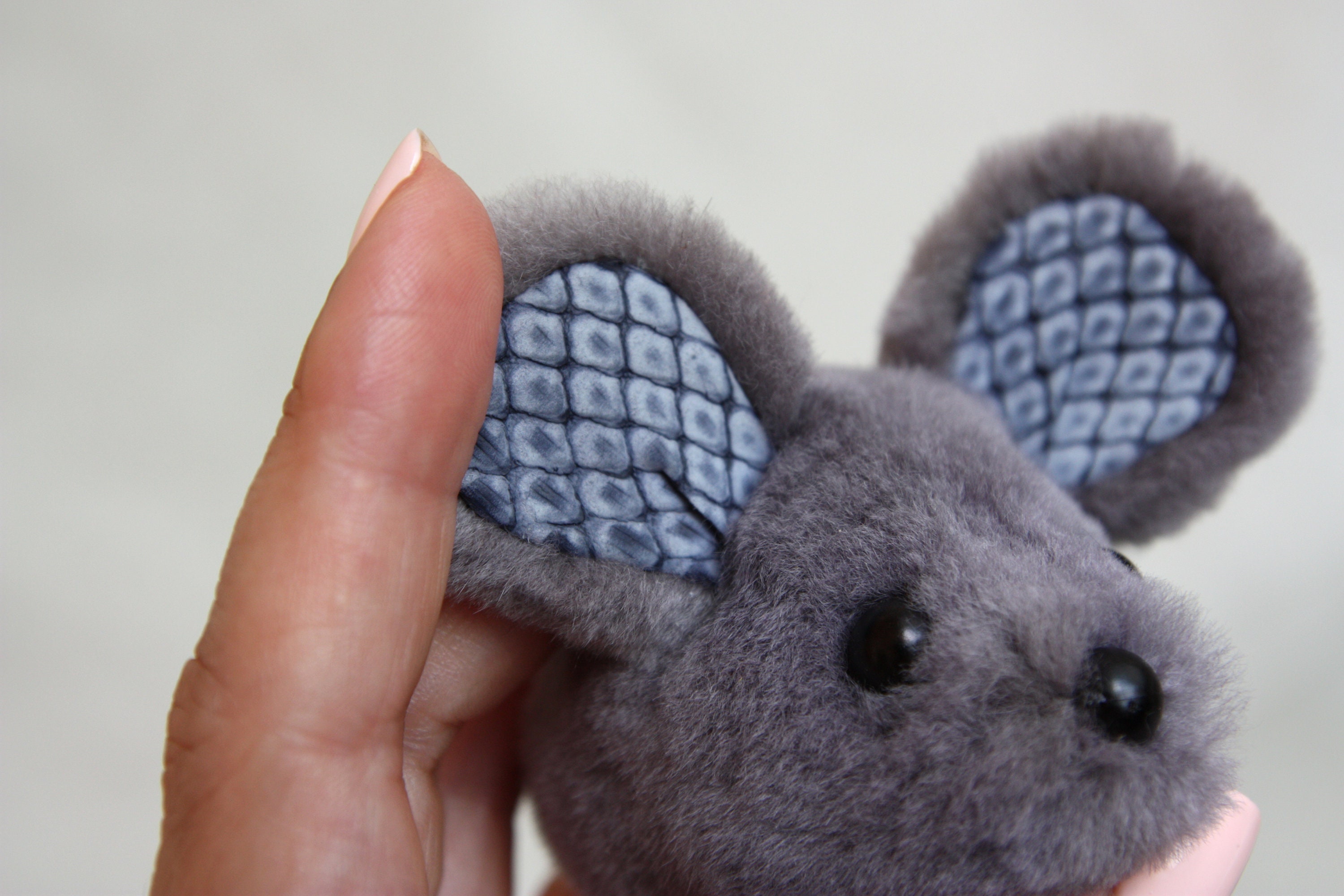 Keychain Mink Mouse Size М Natural Sheared Mink Fur Genuine - Etsy