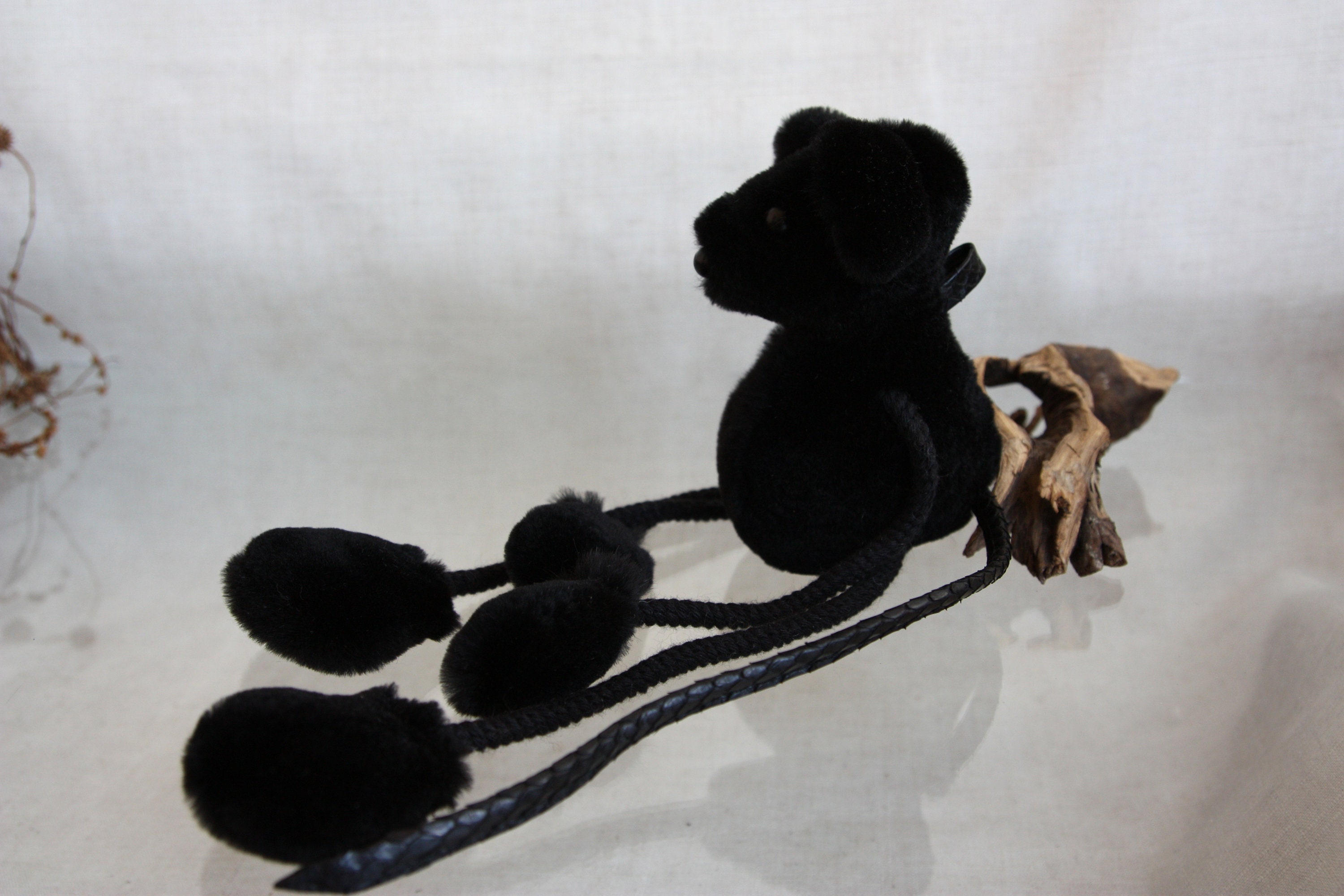 Furry Mouse Dangle Legs Keychain on a Bag Backpack Keys or - Etsy