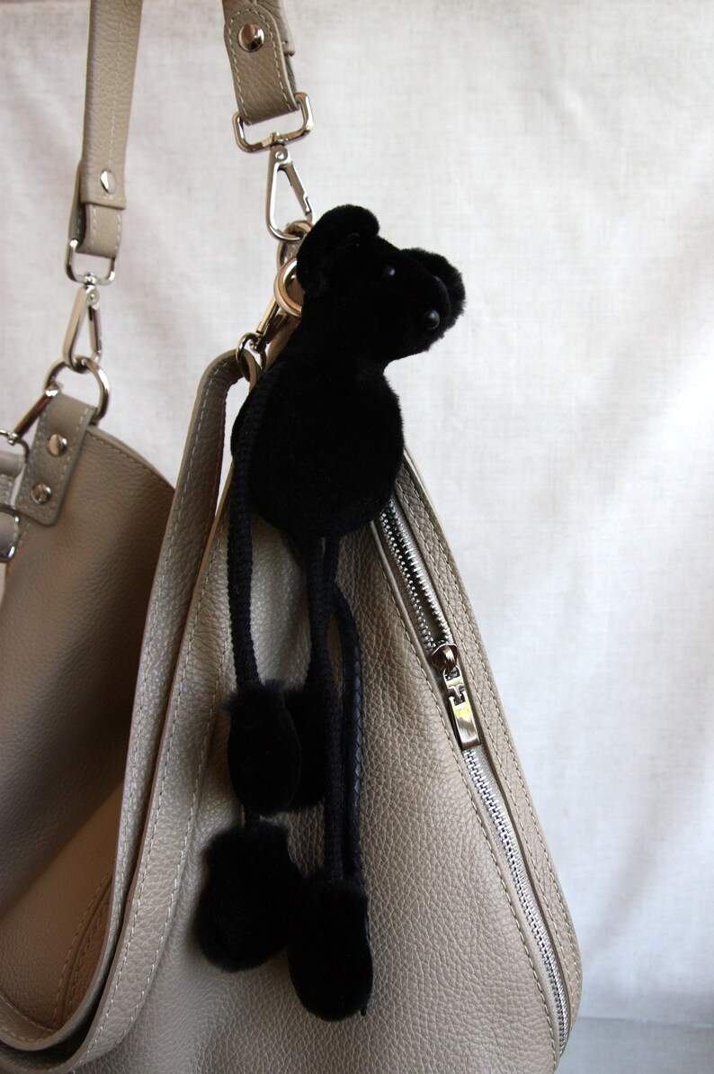 Furry Mouse Dangle Legs Keychain on a Bag Backpack Keys or - Etsy