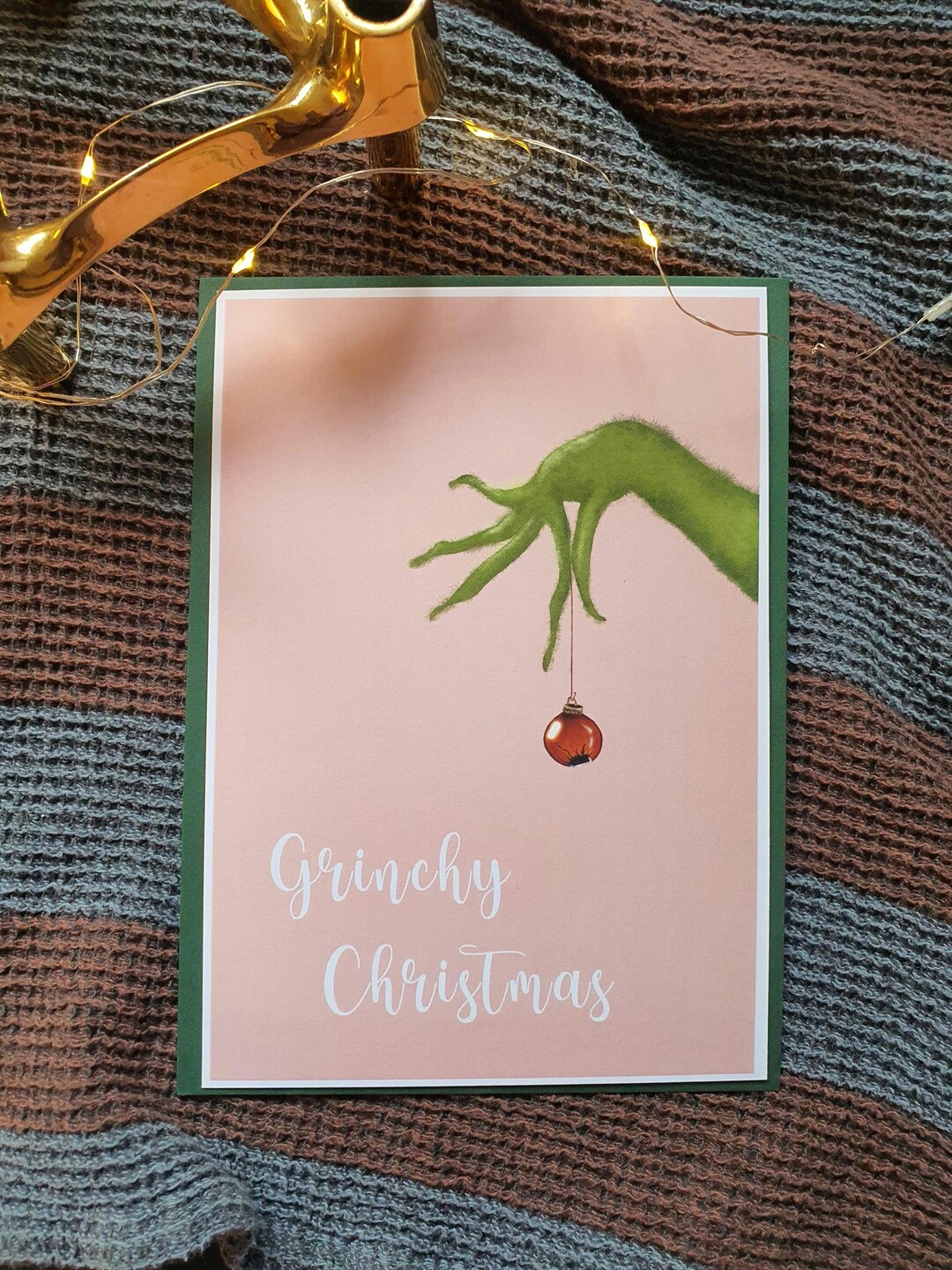 Christmas Card Grinch postcard Christmaschristmas christmas Card ...