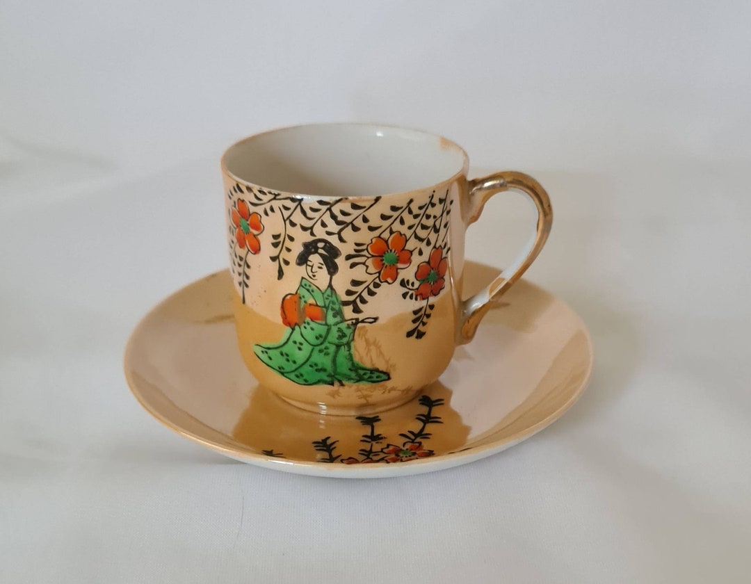 Vintage Japanese Cup and Saucer by Fairylite, Collectable Cup and ...