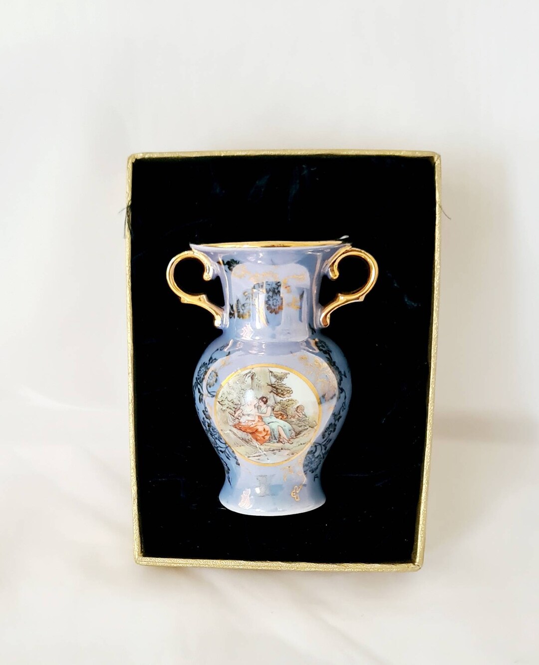 Vintage Porcelain Jaffe Rose Dresden Vase, Collectable Vase, Antique ...