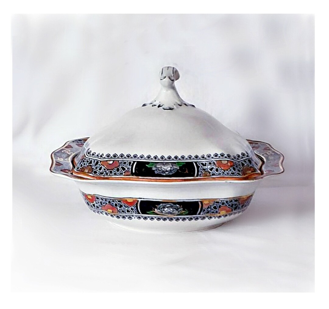 Antique Tureen Satsuma Pattern, Satsuma Tureen Soho Pottery Tureen ...