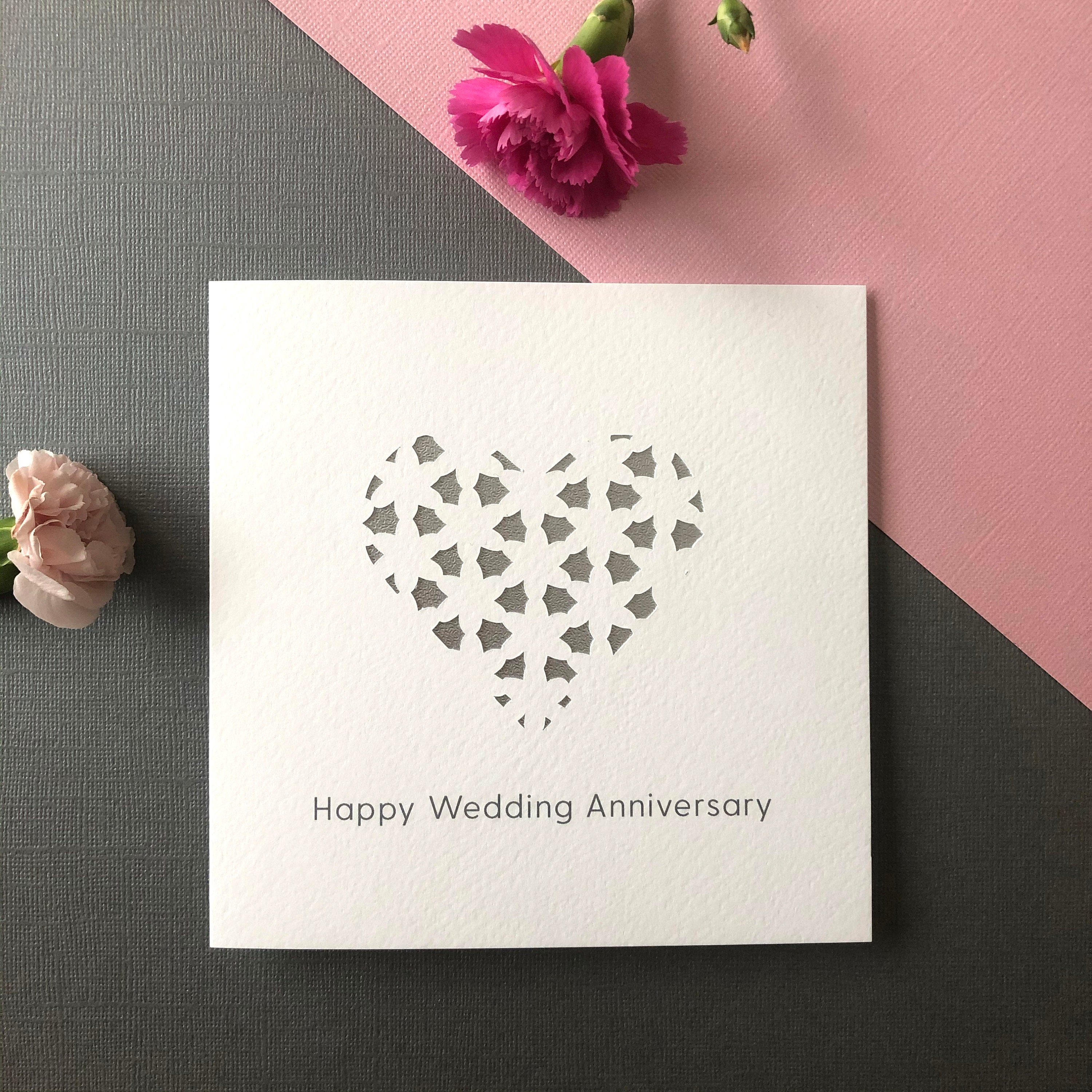 Anniversary Cut Out Card Personalised - Etsy.de