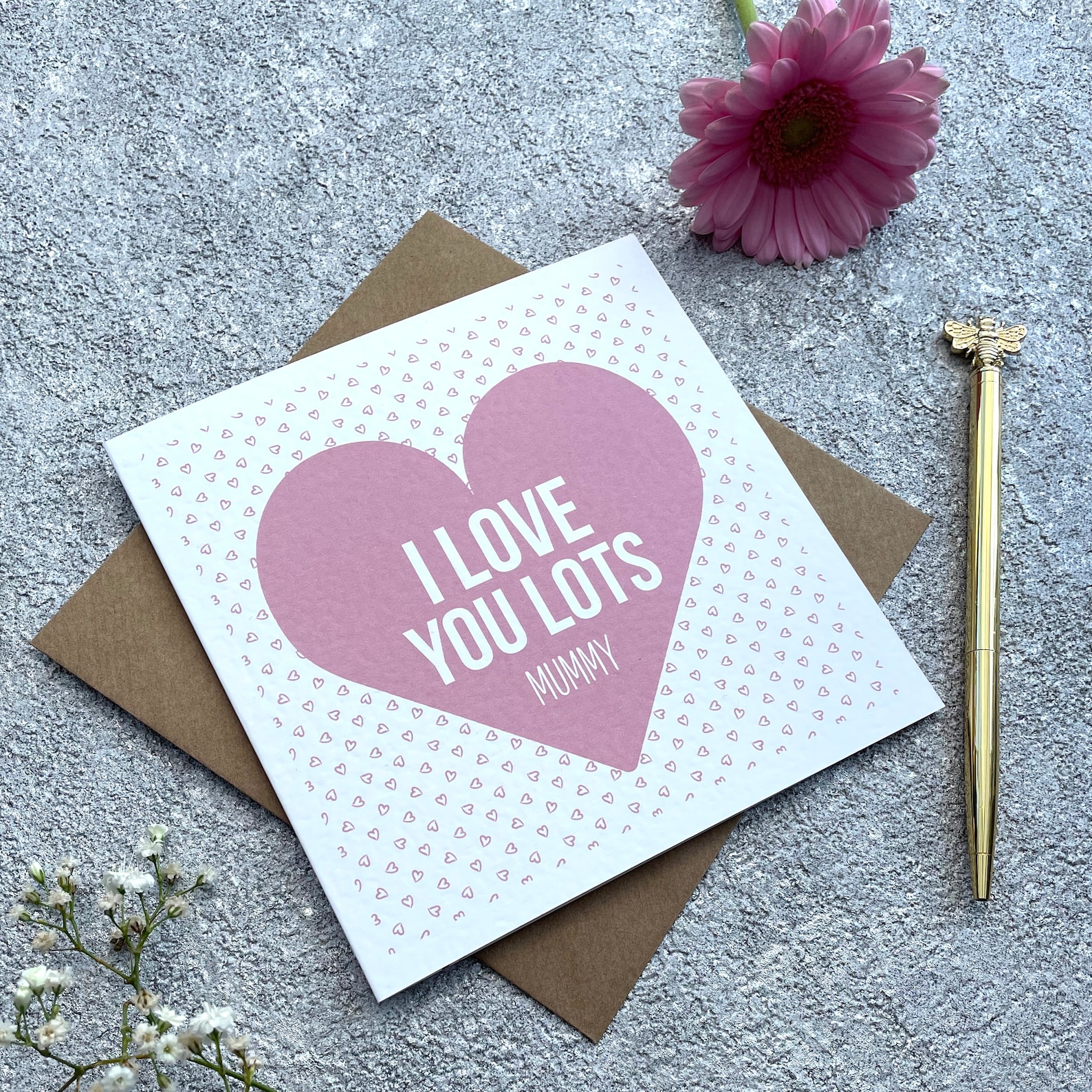 We/I Love you lots Personalised Card - Etsy.de