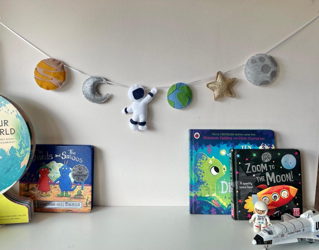 Solar System Garland - Space Nursery Decor - Space Bunting - Stars and ...