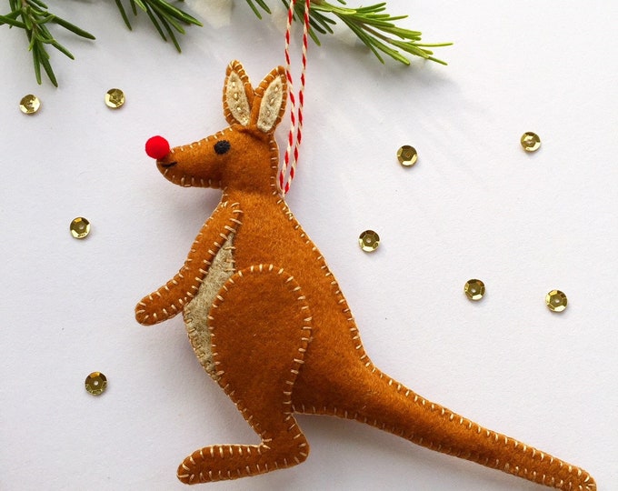 Australian Animals Christmas Decorations, Tree Ornaments, Felt Animals ...