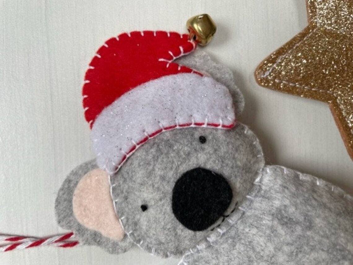 Koala Christmas Ornament Koala Bear Tree Ornament - Etsy