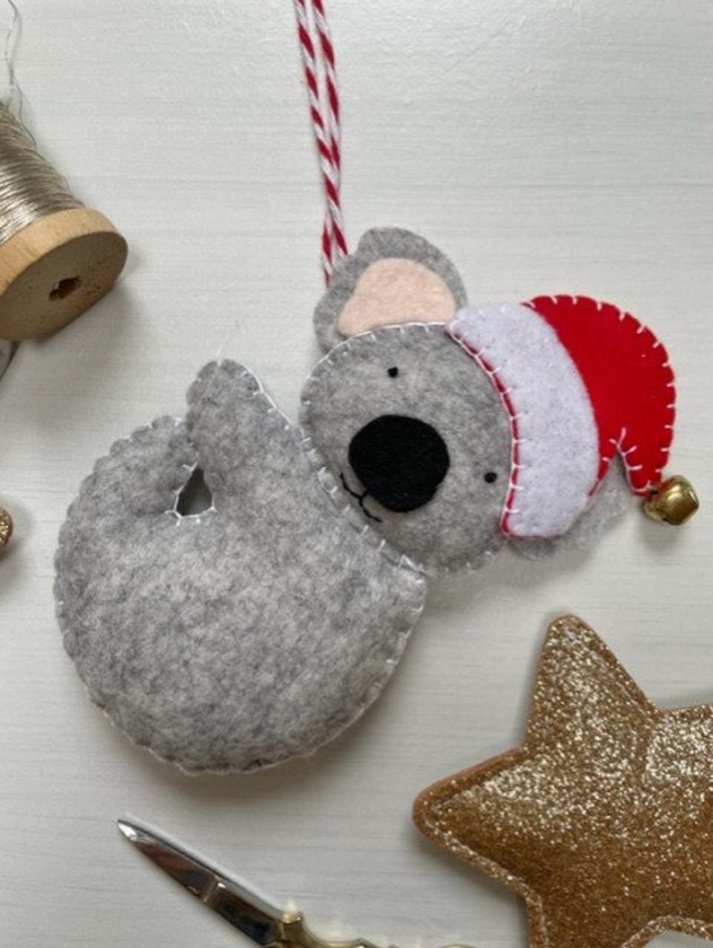 Koala Christmas Ornament Koala Bear Tree Ornament - Etsy