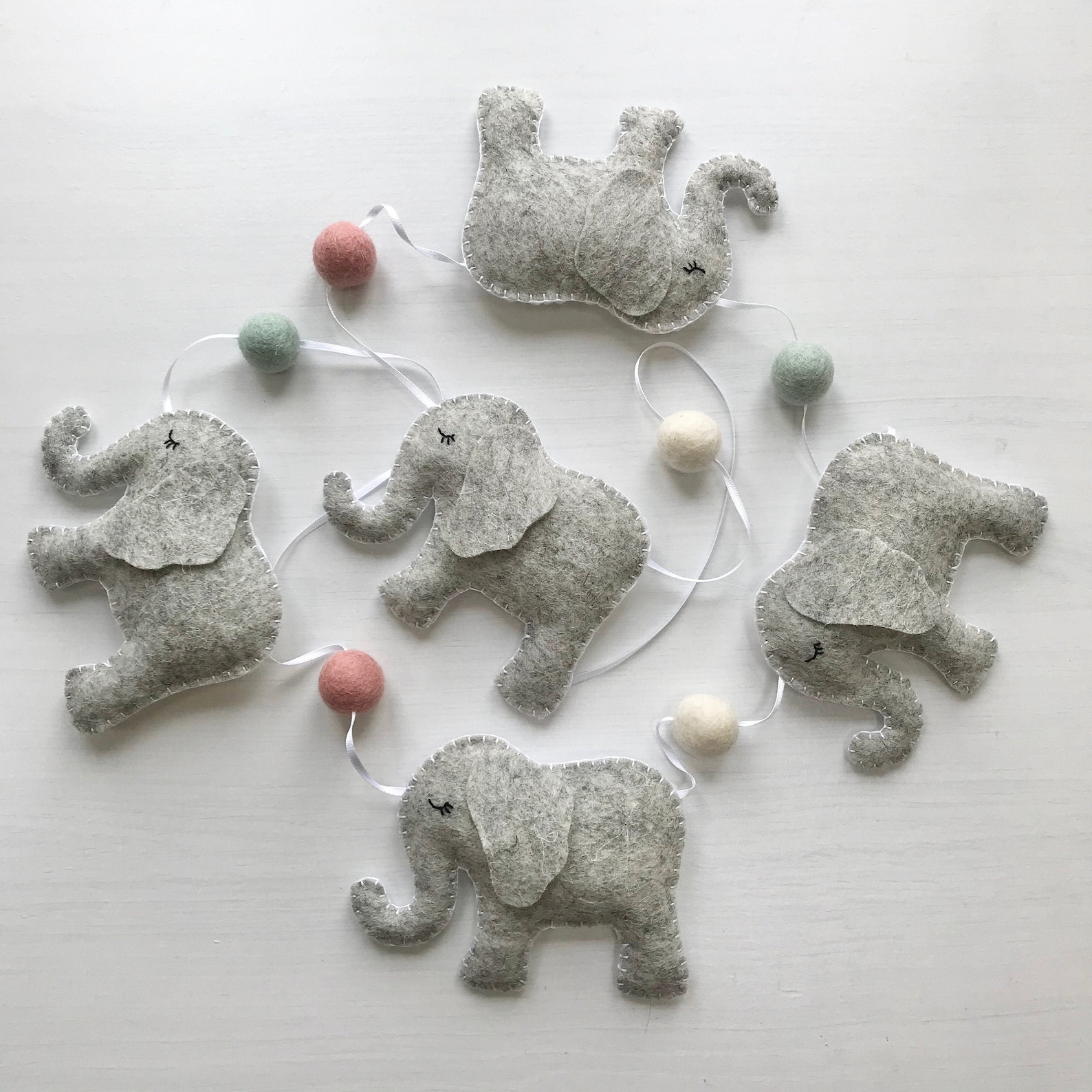 Elephant Garland-elephant Theme Nursery-baby Room - Etsy UK