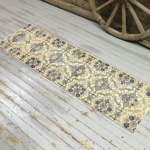 2x6.9, IKAT RUNNER RUG, Beige Turkish Runner, Floral, Vintage Runner ...