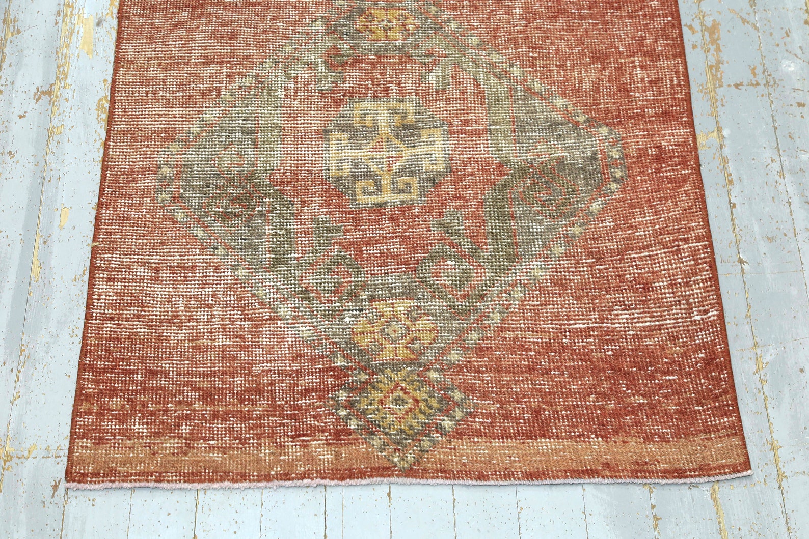 2.9x9.8 TURKISH RUNNER Red Turkish Vintage Runner Faded | Etsy
