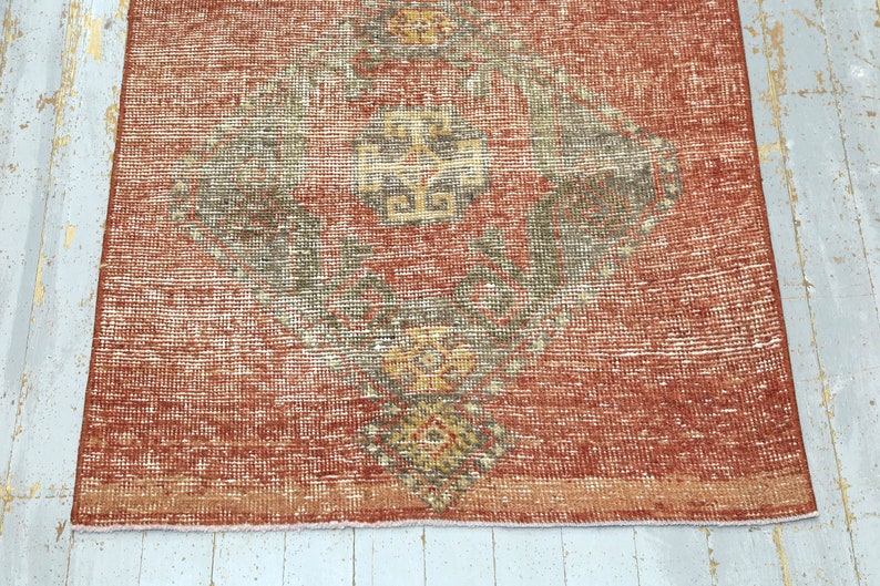 2.9x9.8, TURKISH RUNNER, Red Turkish Vintage Runner, Faded Home Decor ...