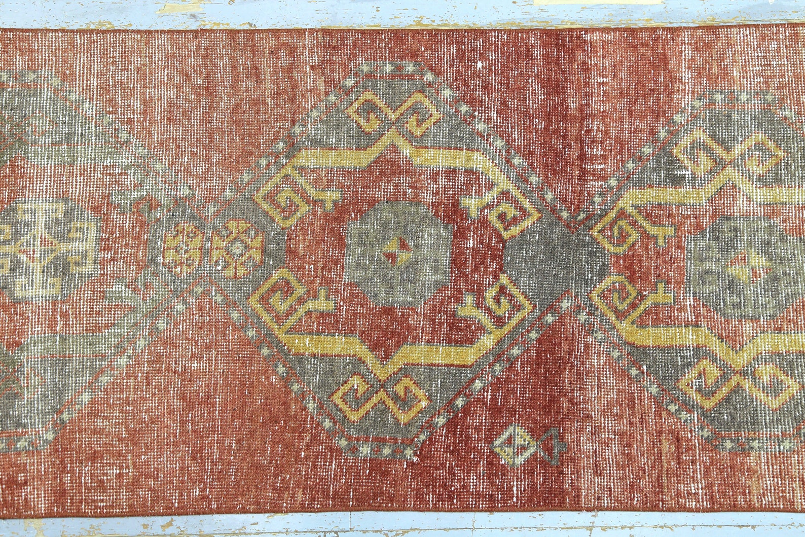 2.9x9.8, TURKISH RUNNER, Red Turkish Vintage Runner, Faded Home Decor ...