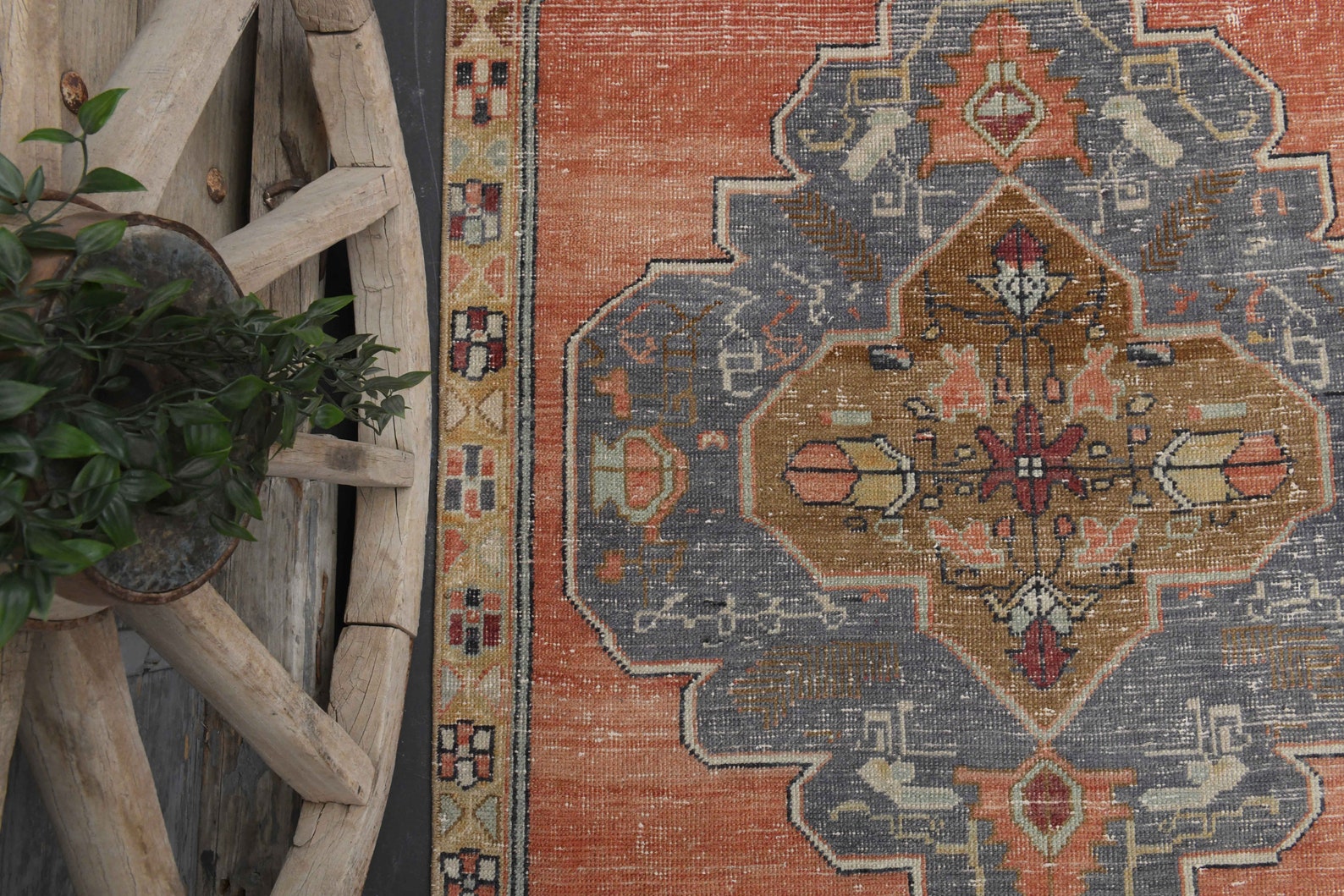4x8 DIAMOND RED Turkish Runner, Rugs Runner, Turkish Rug, Oushak Runner ...