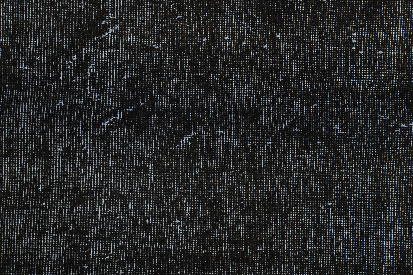 3.5x6.8, Turkish Rug, Black Solid Bath Kitchen Vintage Rug, Solid ...