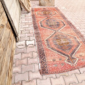 3.9x10.2 TURKISH RUNNER Red Runner Rug Vintage Runner - Etsy