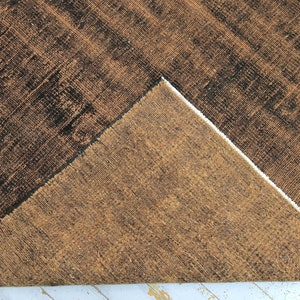 6.1x9, BRONZE Black Gold Area Rug, Turkish Vintage Oushak Rug ...