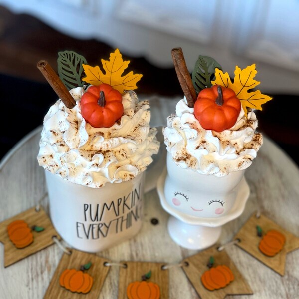 Faux Whipped Cream Mug Topper - Etsy