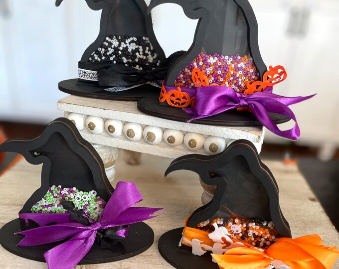 Witch Hat SHAKER Sign/ Halloween Witch Themed Decor / Wood Signs Shaker ...