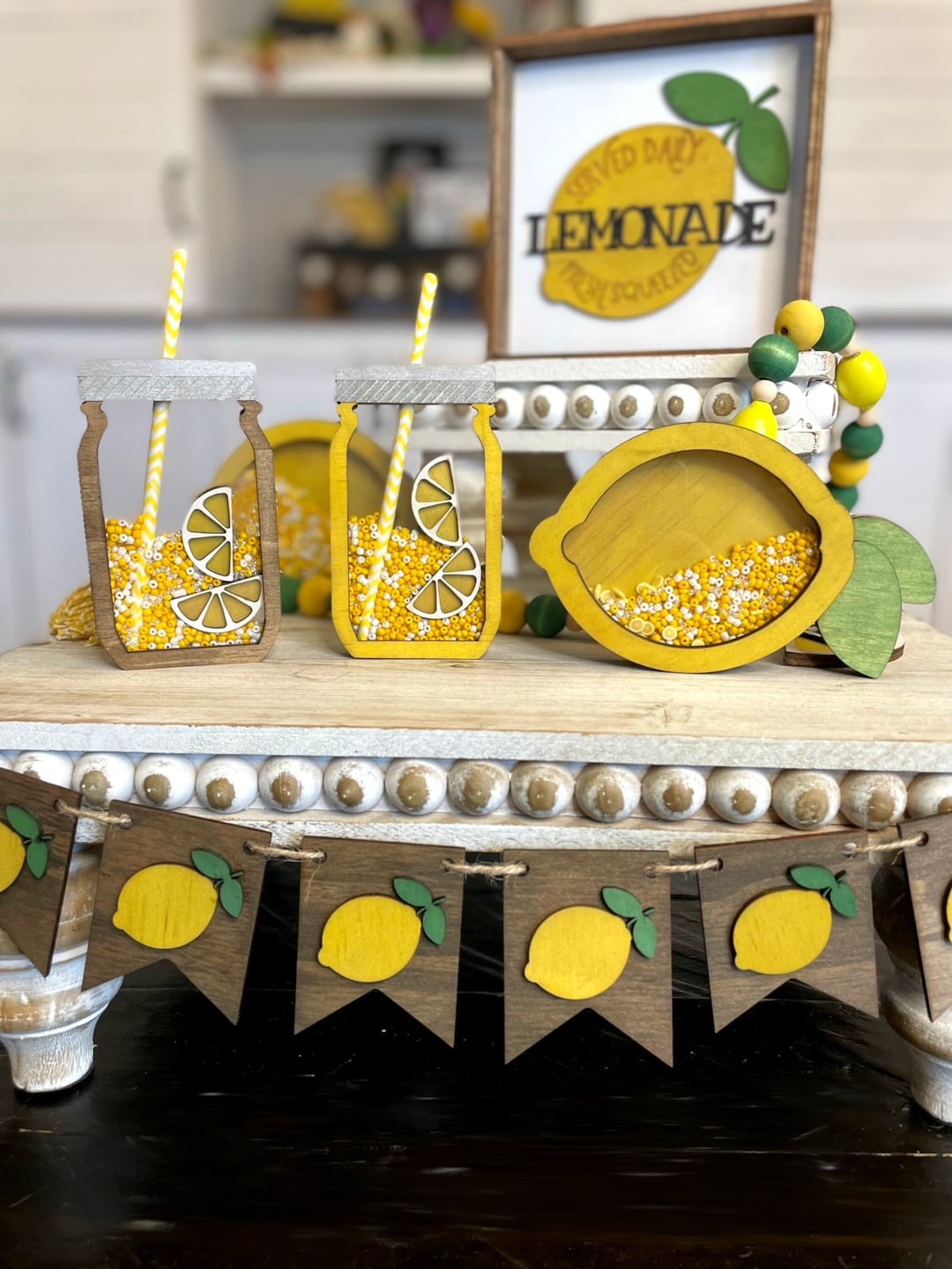 LEMON & LEMONADE SHAKER Signs/ Lemon Signs/ Wood Signs Shaker With ...