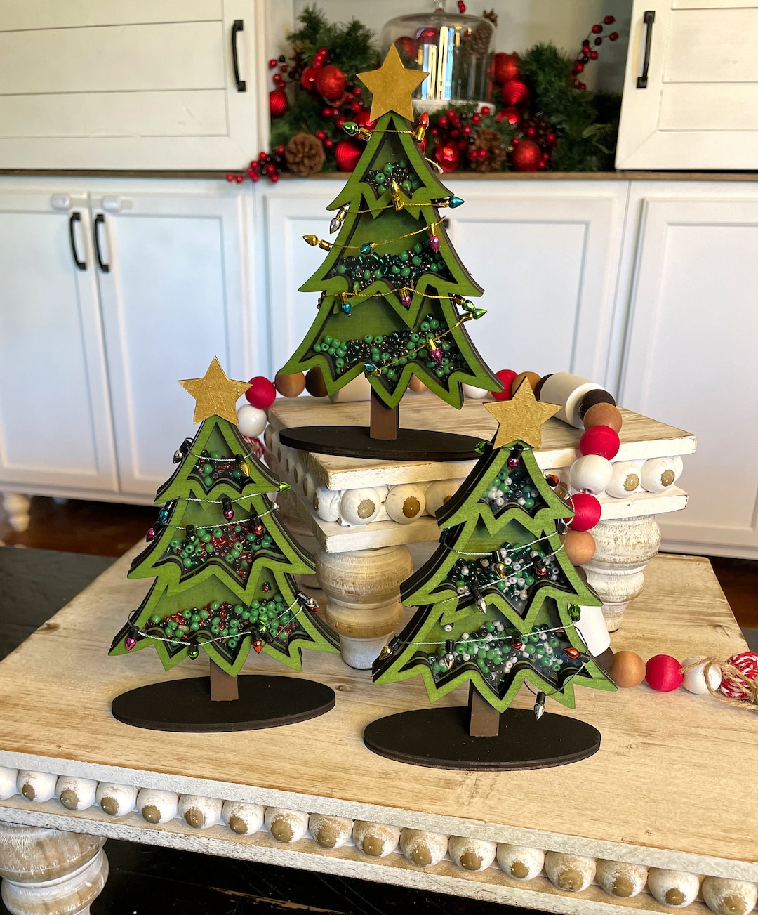 CHRISTMAS TREE SHAKER Sign/ Hot Cocoa Themed Decor / Wood Signs Shaker ...