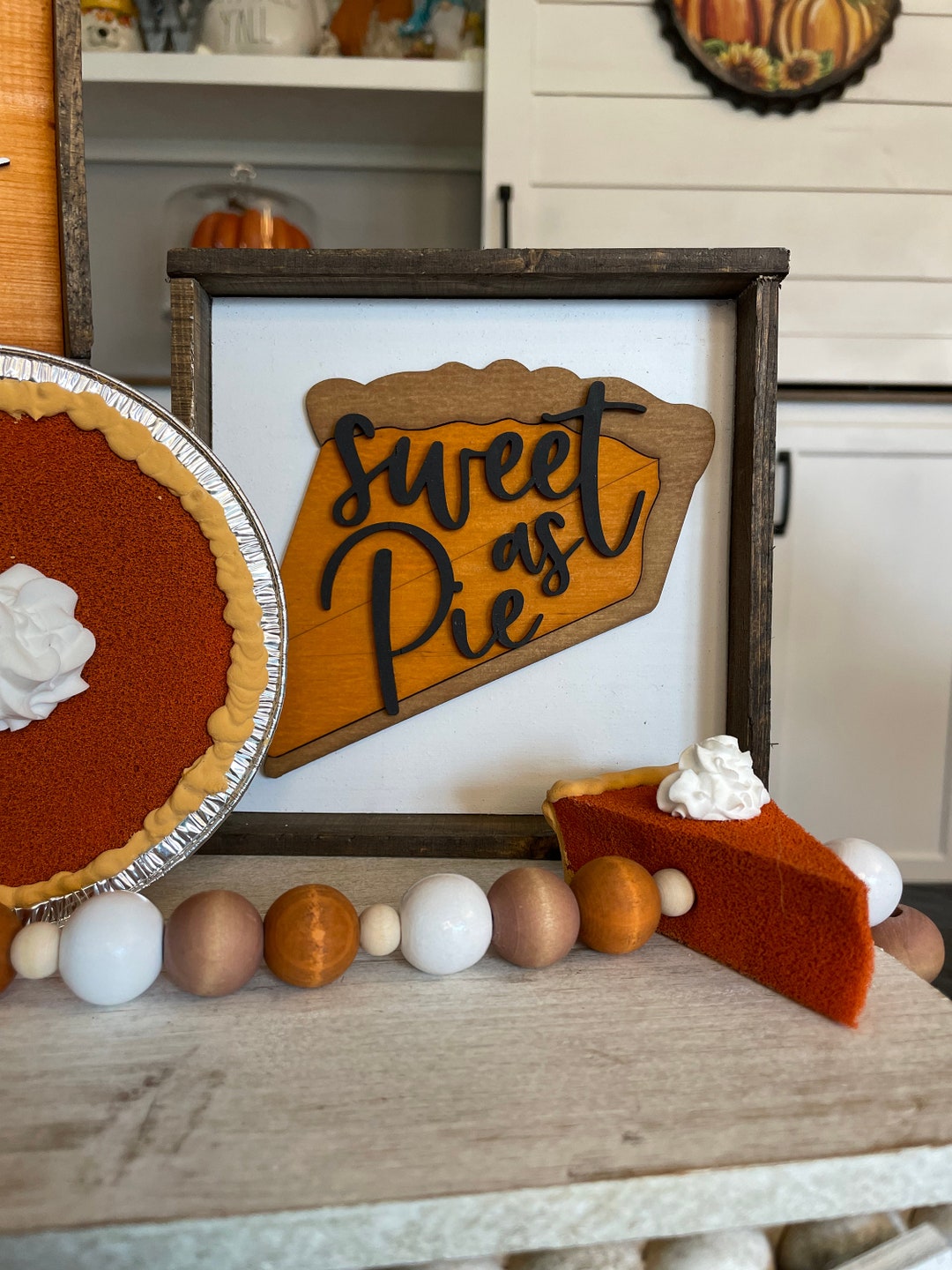 Pumpkin Pie Signs sweet as Pie and give - Etsy