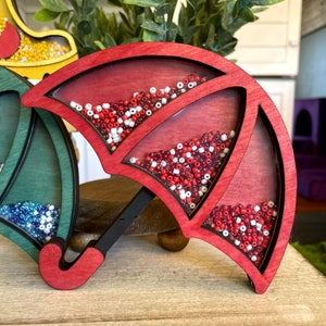 SPRING SHAKER Sign/ Rain Boot and Umbrella Signs/ Wood Signs Shaker ...