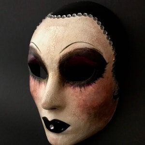 MADE TO ORDER .flapper Mask. Flapper Girl. Flapper Art. Masquerade Mask ...