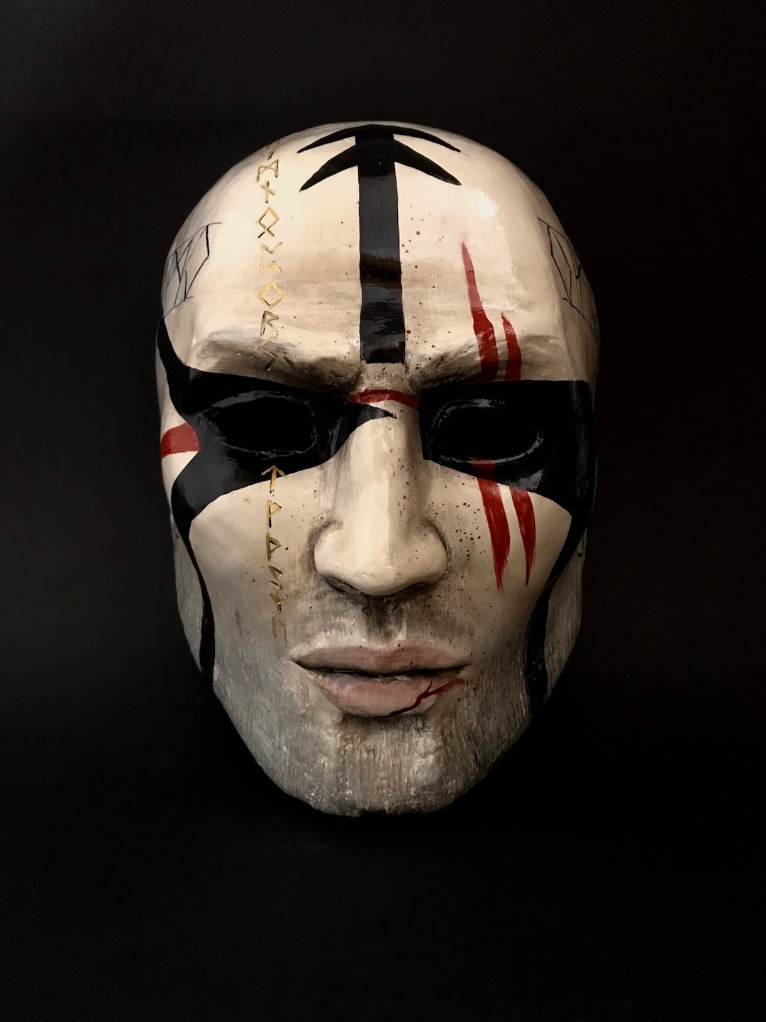 MADE TO ORDER . Viking Mask. Viking Man. Rune Mask. Carnival Mask. - Etsy