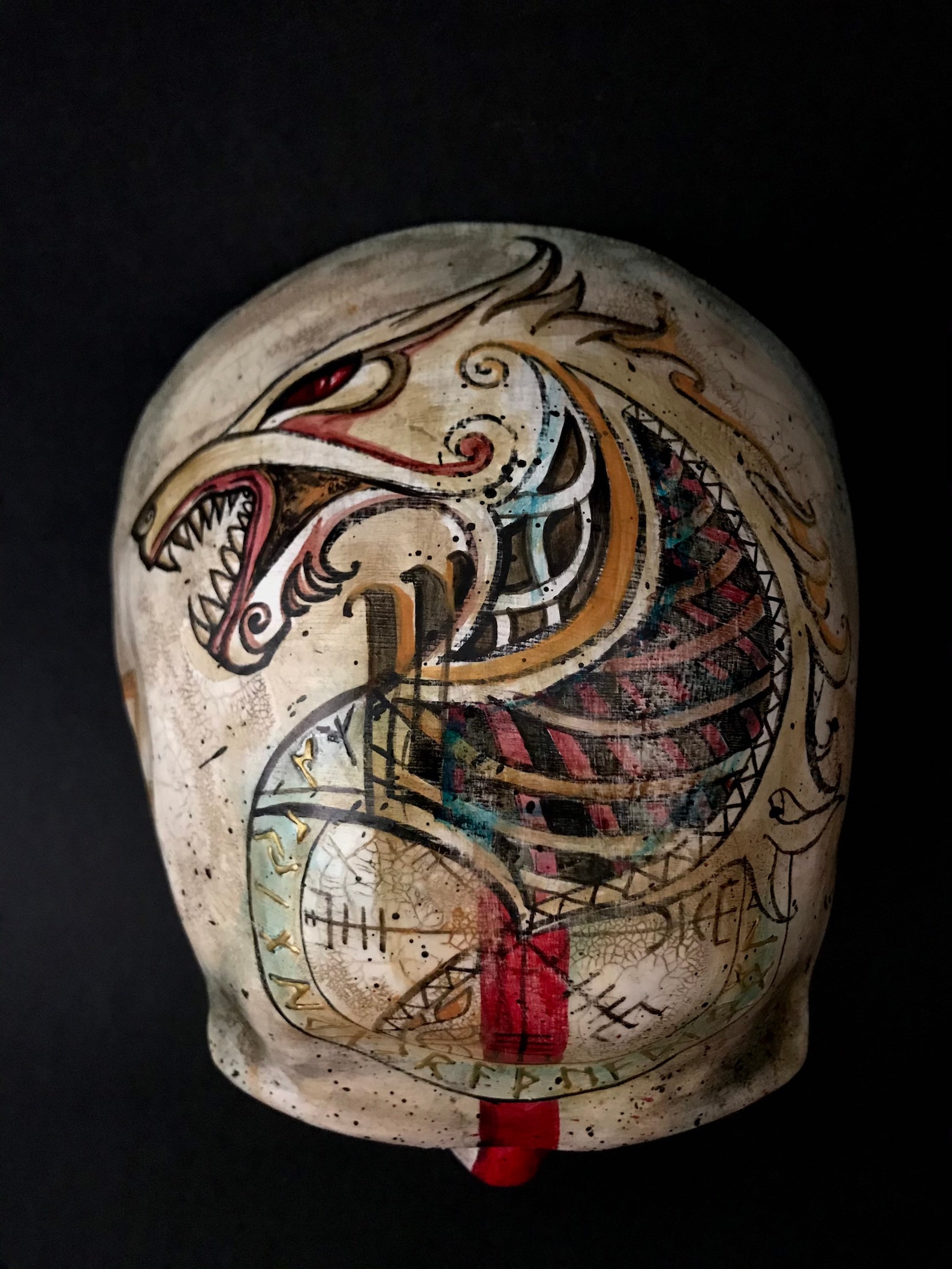 Made to Order . Half Face Skull Mask. Skull Mask. Viking Art. - Etsy