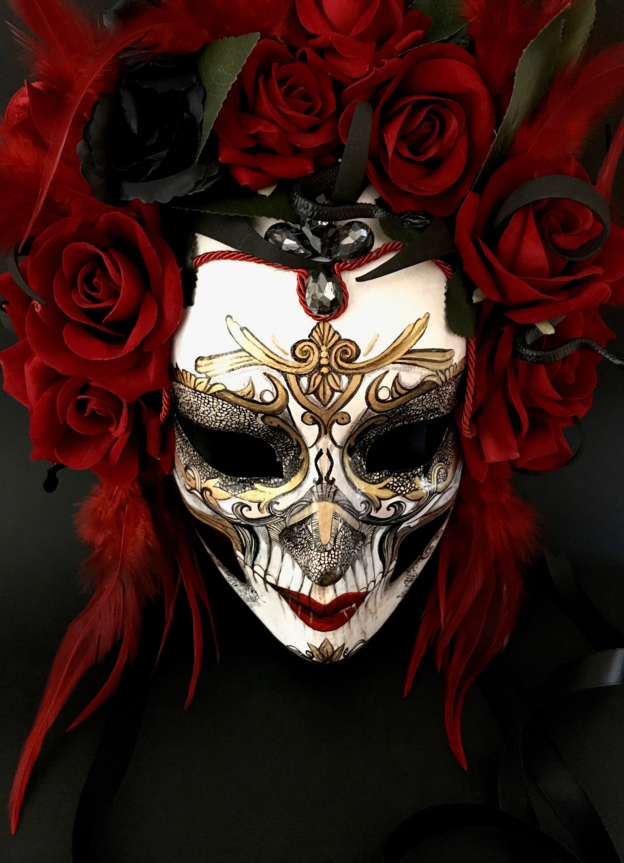 MADE TO ORDER .red Masquerade Mask. Masquerade Mask for Women. - Etsy