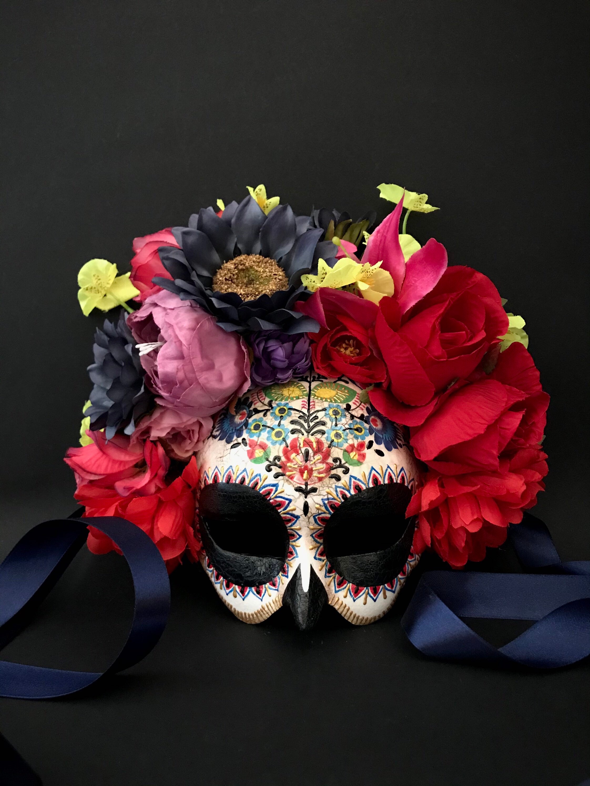 Day Of The Dead Half Mask