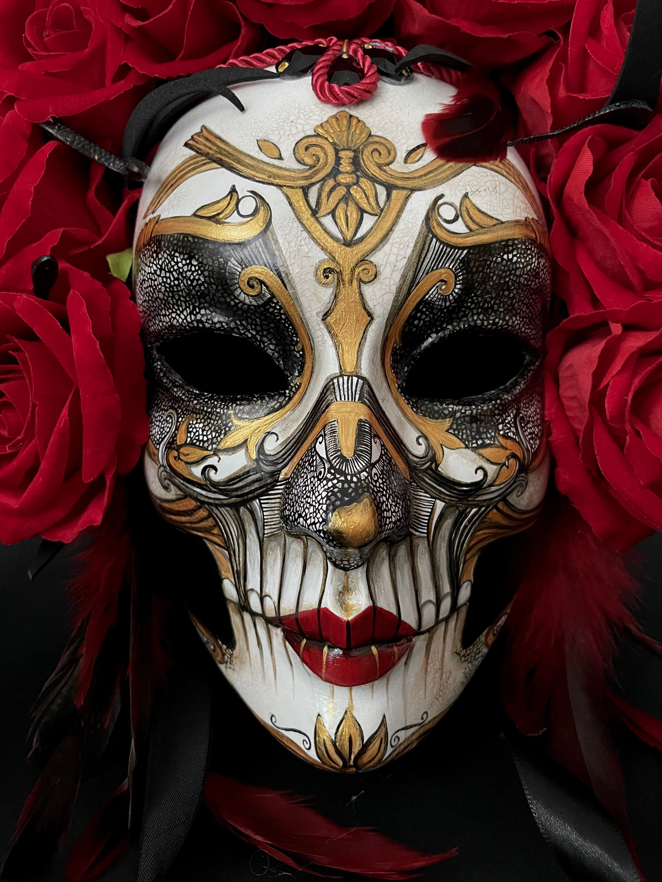 Skull Masquerade Mask Makeup