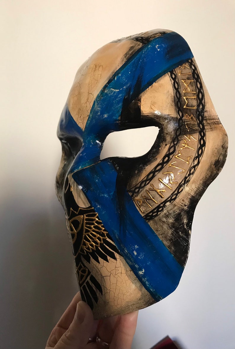 MADE TO ORDER . Viking Mask. Viking Warrior. Rune Mask. - Etsy