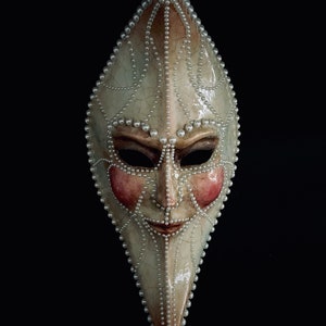 Made to Order . Moon Mask With Pearls - Etsy