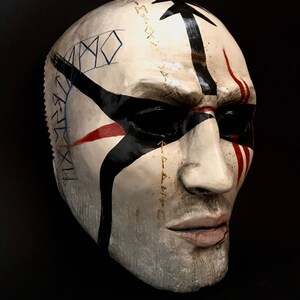MADE TO ORDER . Viking Mask. Viking Man. Rune Mask. Carnival Mask. - Etsy