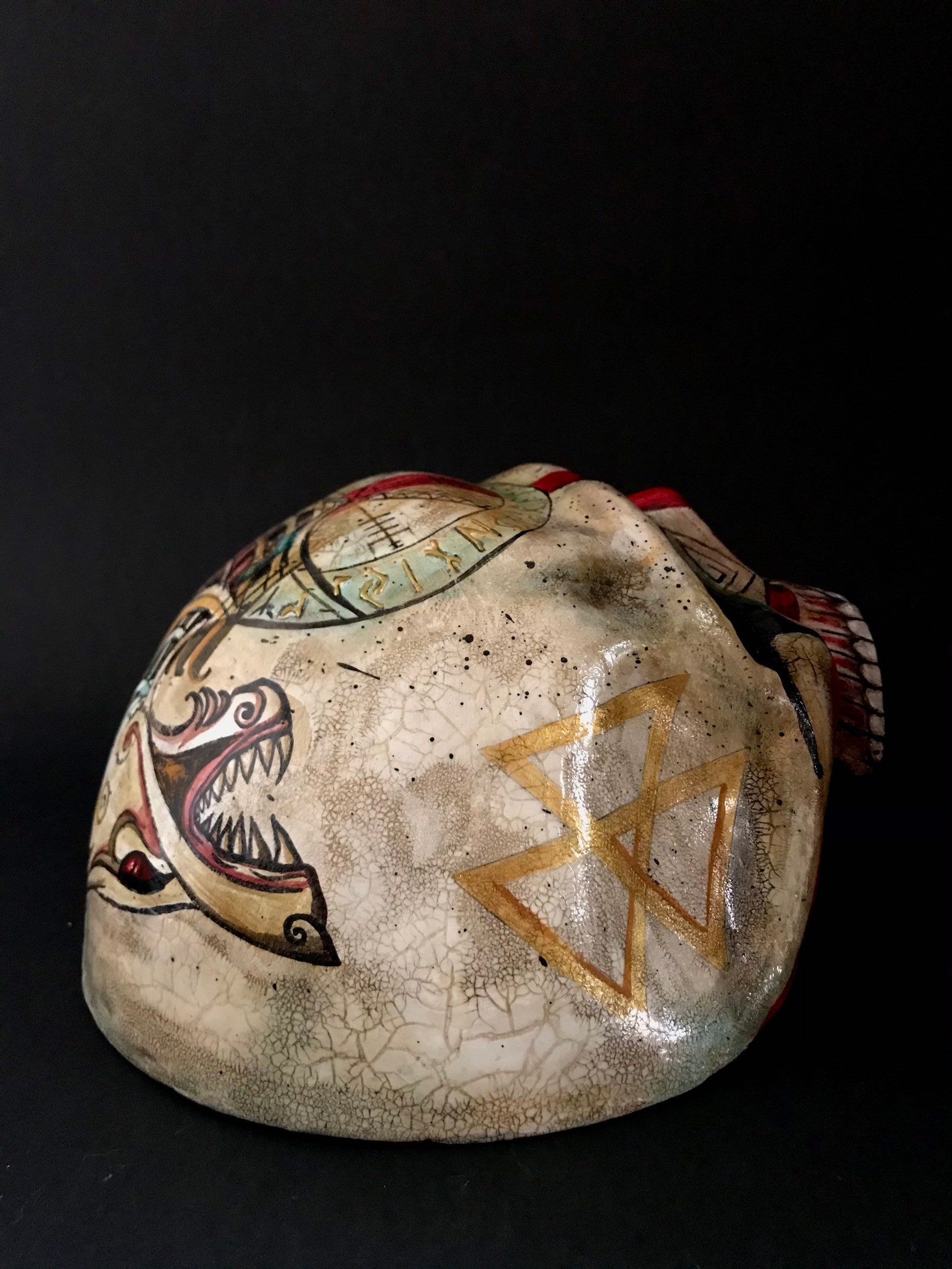 Made to Order . Half Face Skull Mask. Skull Mask. Viking Art. - Etsy