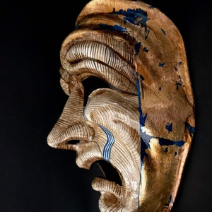 MADE TO ORDER . Tragedy Mask. Carnival Mask. Venetian Style Mask ...