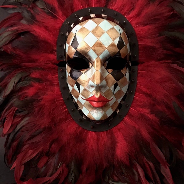 Harlequin Mask - Etsy