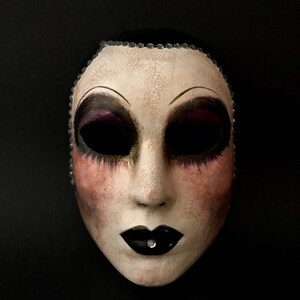 MADE TO ORDER .flapper Mask. Flapper Girl. Flapper Art. Masquerade Mask ...