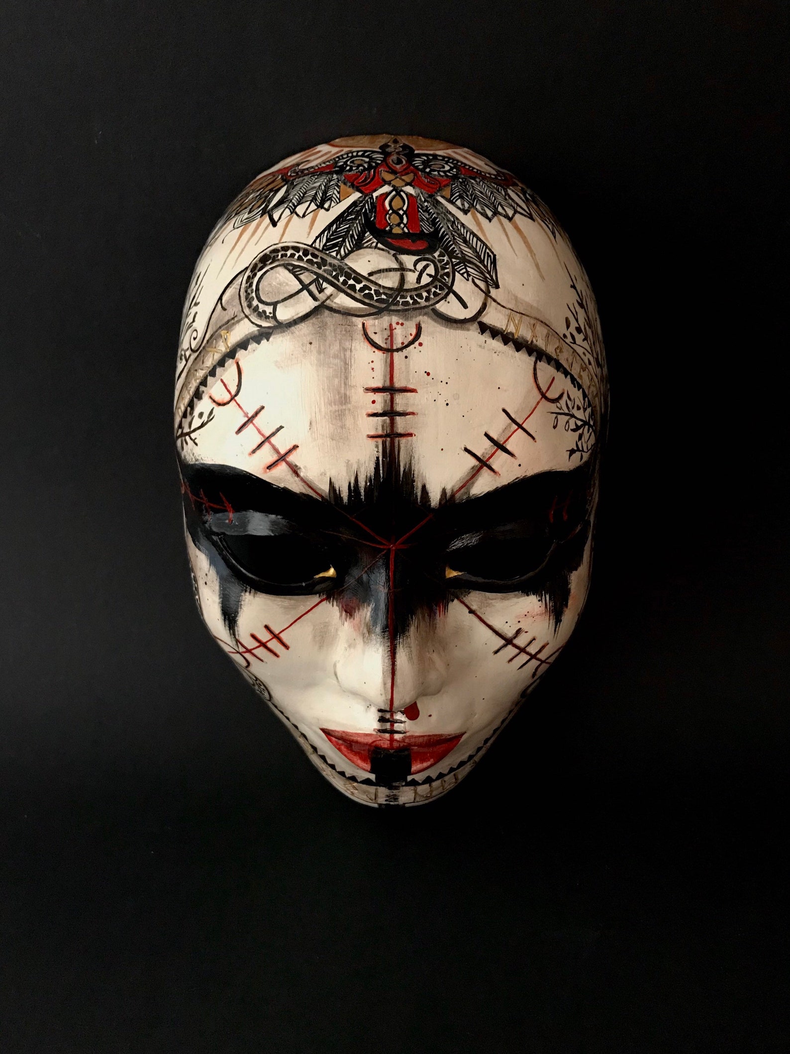 MADE TO ORDER . Viking Woman. Viking Mask. Masquerade Mask for - Etsy